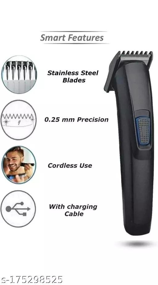 HT Cordless Rechargeable Beard Trimmer for Men Adjustable Length and ...